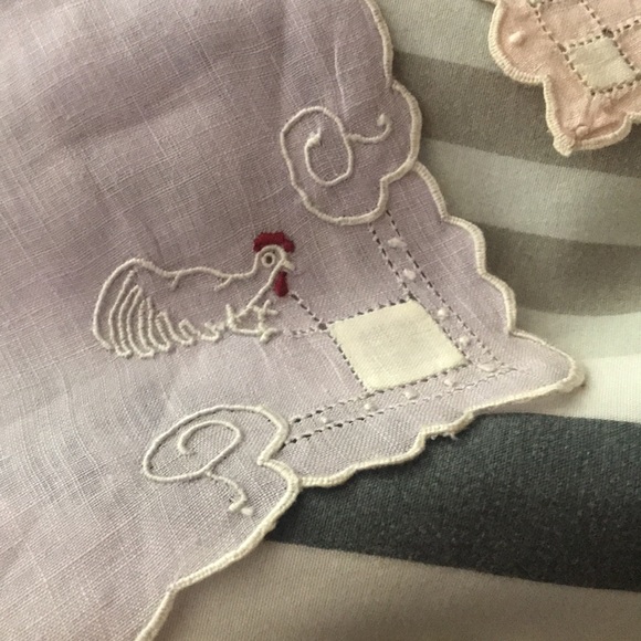 Kitchen | Cloth Rooster Doilies Squares 6x6 Various Colors With Rooster ...